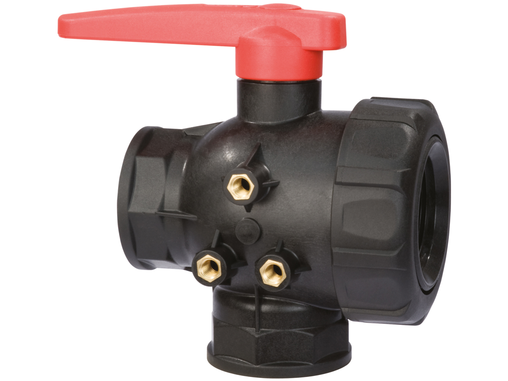 Vanne manuelle 3 voies 1" - sphère en L ARAG | Agriconomie