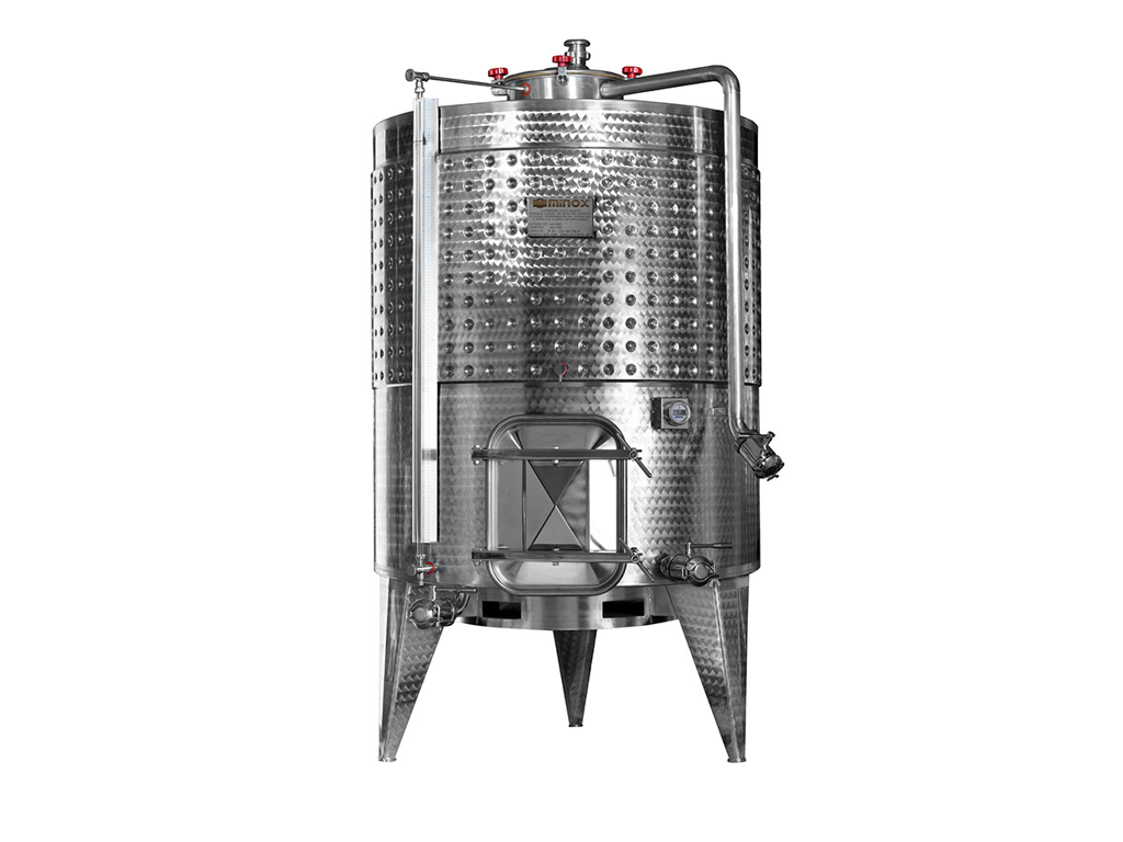 Cuve Inox fond incliné et capacité variable.