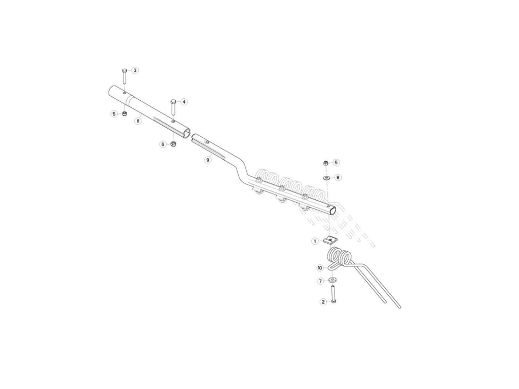 Bras de support pour andaineur KUHN K8014140 origine