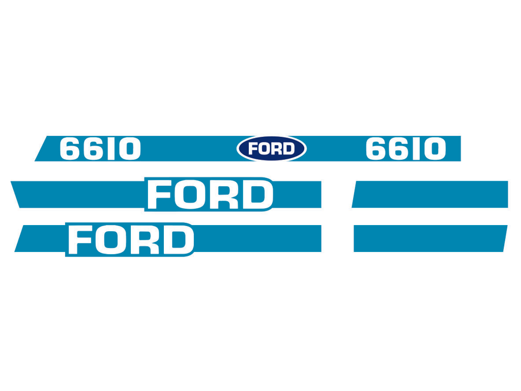 Kit d'autocollants pour tracteur FORD 83928796 adaptable | Agriconomie
