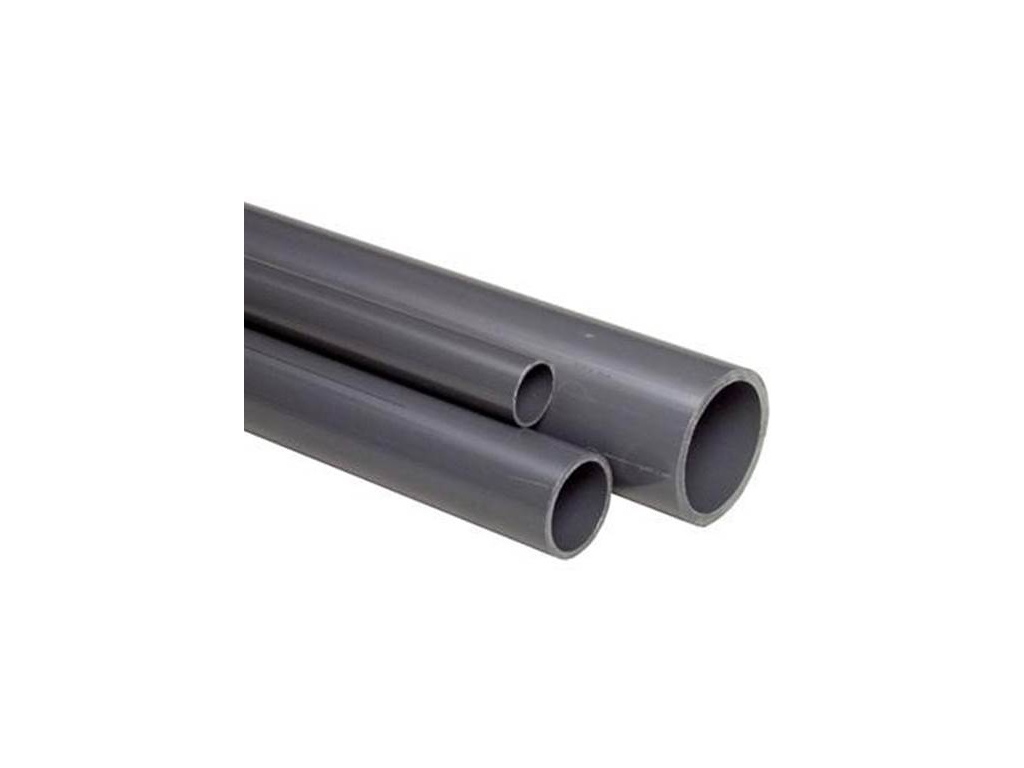 Tuyau PVC rigide gris - 1 m | Agriconomie