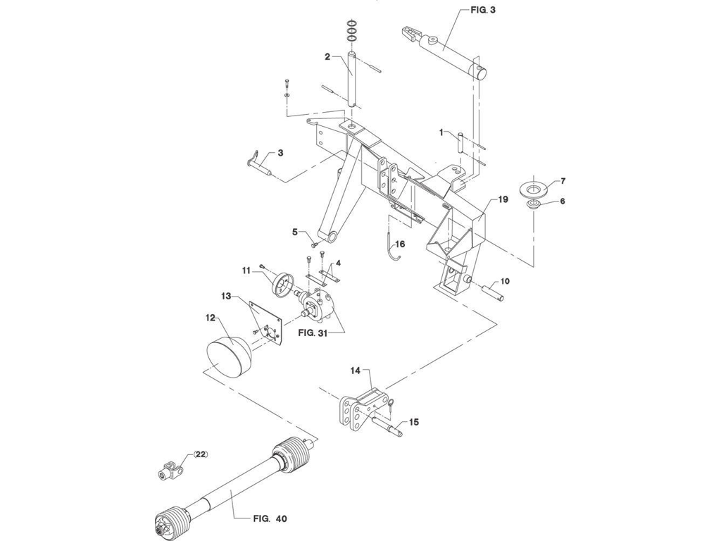 Console faucheuse à disques JF-STOLL origine
