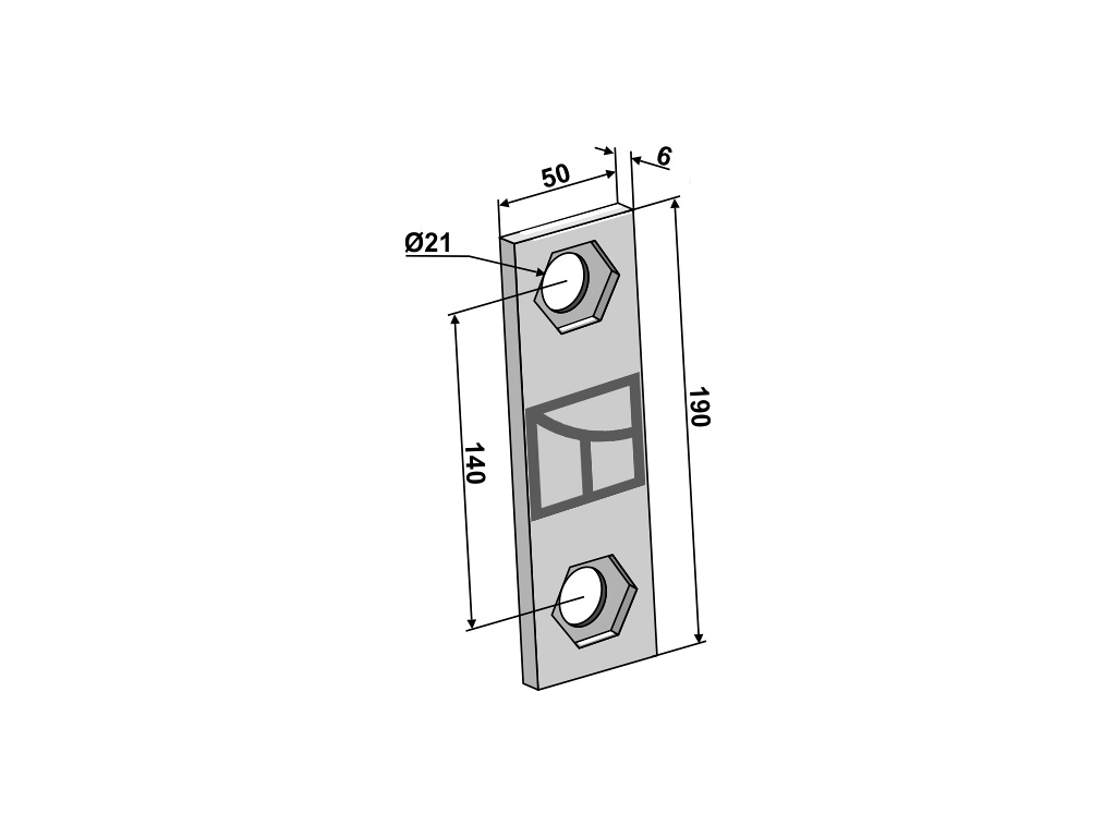 Plaque d'arrêt de vis 190 mm adaptable | Livraison rapide Plaque d'arrêt de vis 190 mm adaptable | Livraison rapide