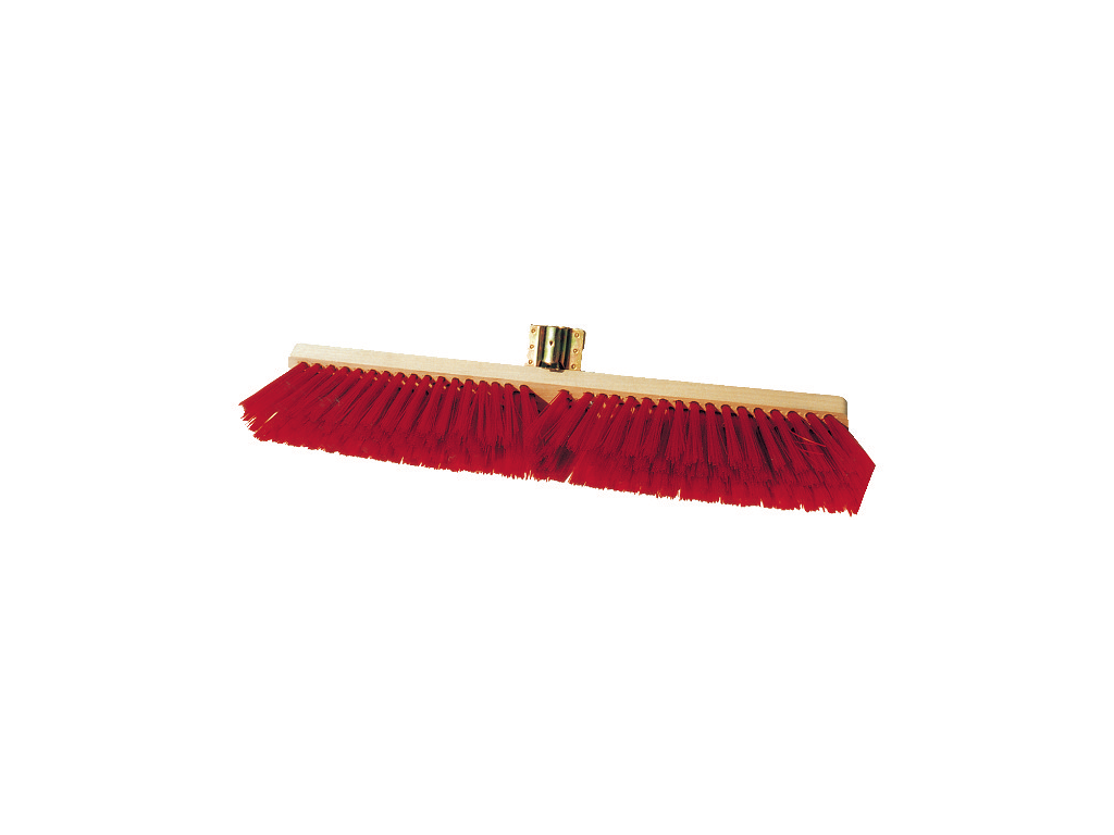 Escoba de pvc roja mate 60cm sin mango
