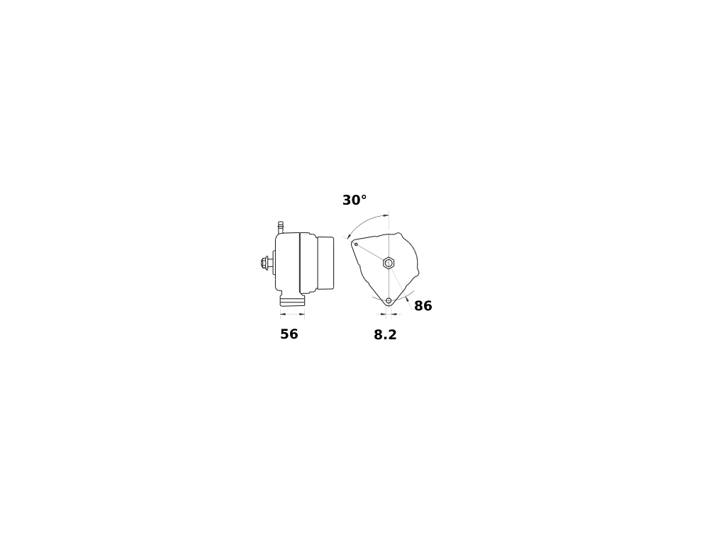 Alternador tractor agrícola MAHLE LETRIKA IA0918 28V 60A