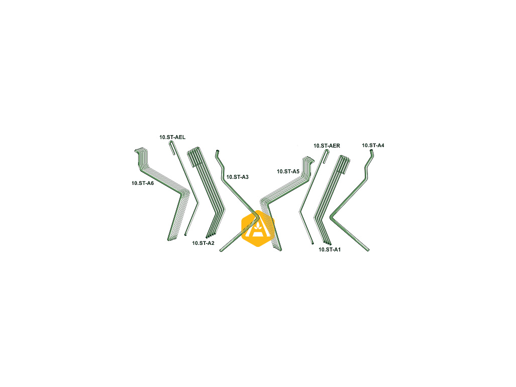 Kit de 23 peignes pour semoir AMAZONE 3820300 adaptable - BlackSteel ...