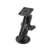 Support complet 2 platines ronde/carré et bras standard