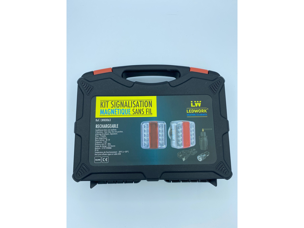 Kit Signalisation Feu Led Magnétique Sans Fils Ip65