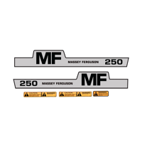 Kit d'autocollants pour tracteur MASSEY FERGUSON 1672328M1 adaptable