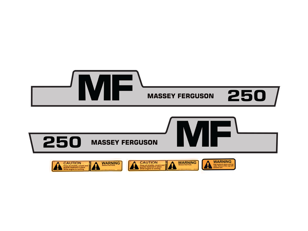 Kit d'autocollants pour tracteur MASSEY FERGUSON 1672328M1 adaptable | Agriconomie